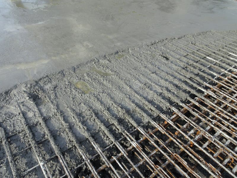 Cold Joint Concrete. the Concrete Joint between Old and New Concrete at ...