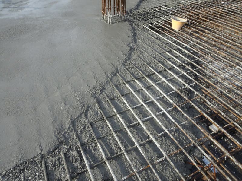 Cold Joint Concrete. the Concrete Joint between Old and New Concrete at ...