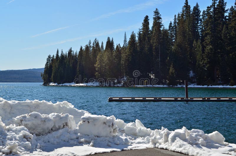 Cold Lake stock image. Image of national, blue, deschutes - 23271533