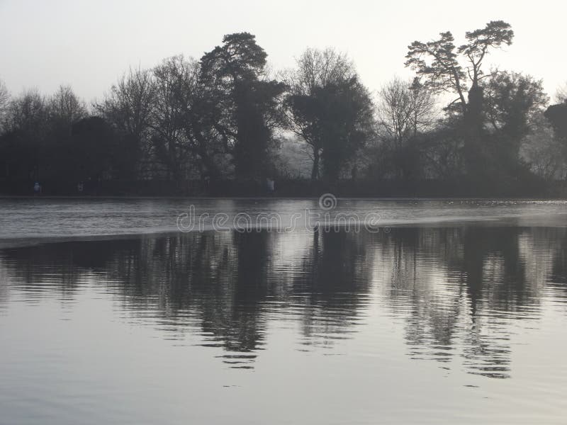Cold Lake stock image. Image of lake, water, cold, winter - 152757115
