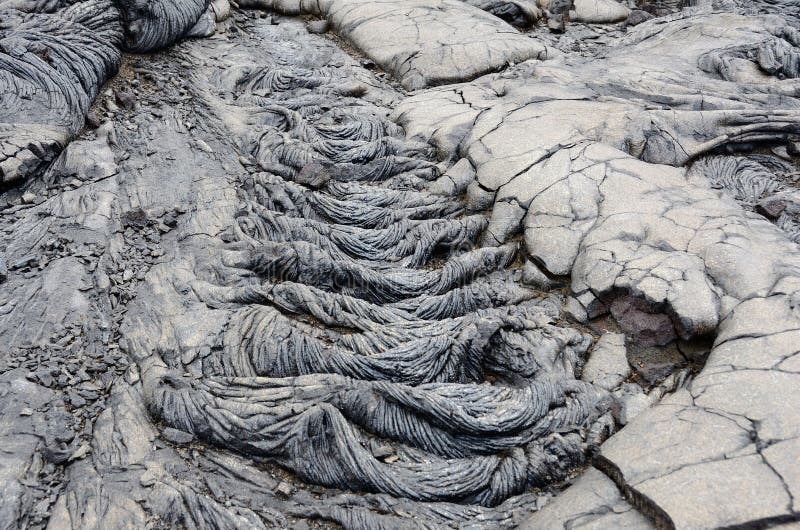 Cold Lava Flow in Big Island, Hawaii Stock Image - Image of cold, park ...