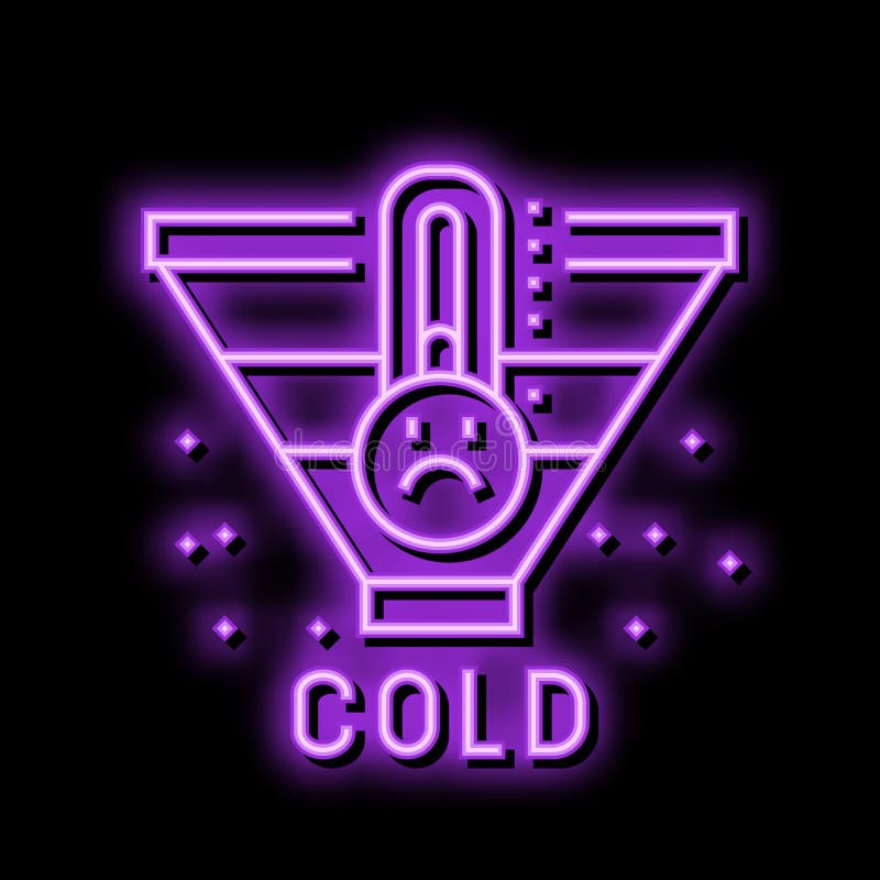Cold Leads Neon Glow Icon Illustration Stock Vector - Illustration of ...