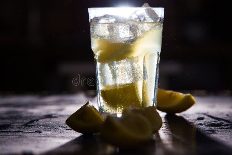 Cold lemon drink stock photo. Image of fruit, natural - 115123782