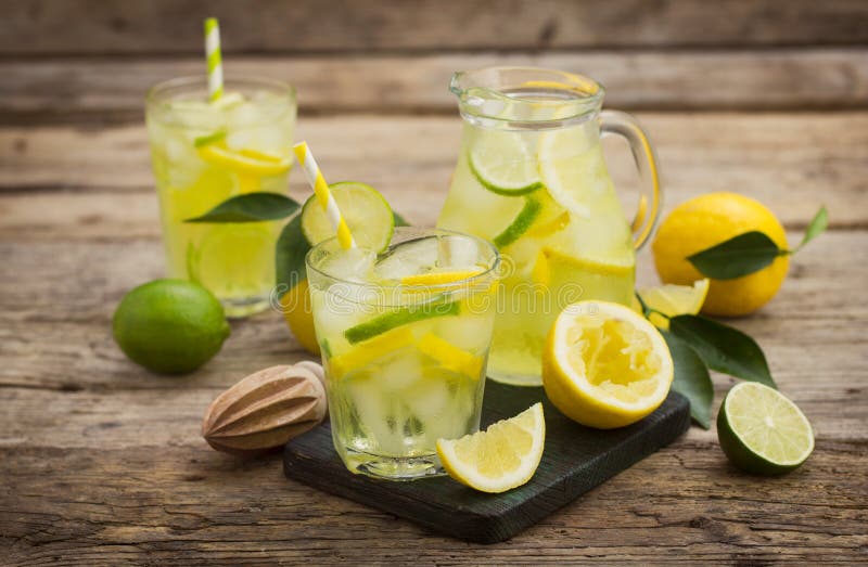 Cold lemonade stock image. Image of cool, mint, drink - 67377743