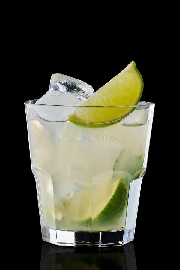 Cold Lime Refreshing Drink in Rocks Glass Stock Image - Image of party ...