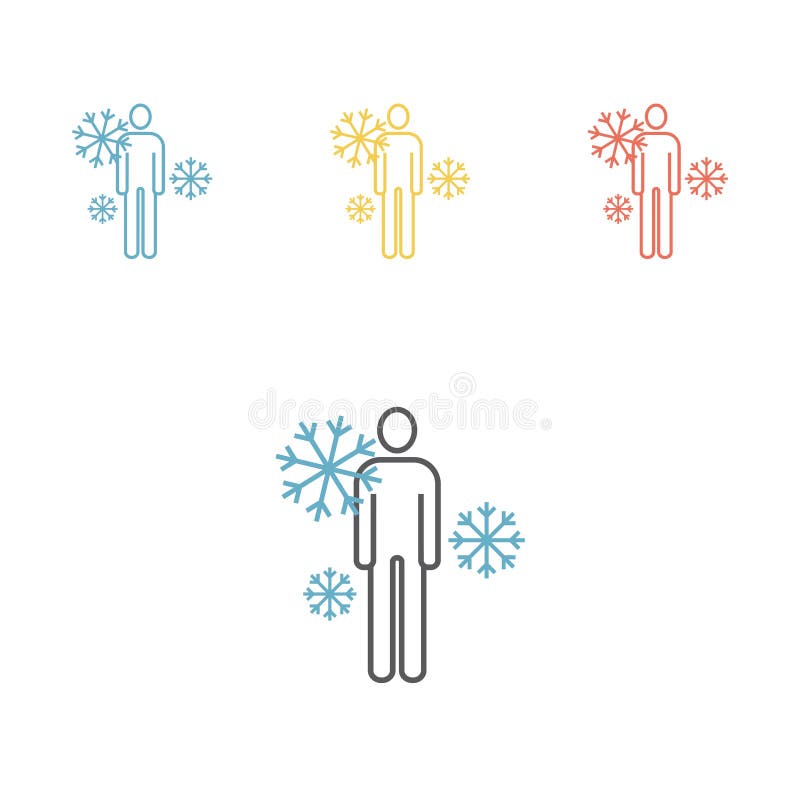 Cold or Flu Line Outline Icon Stock Vector - Illustration of influenza ...