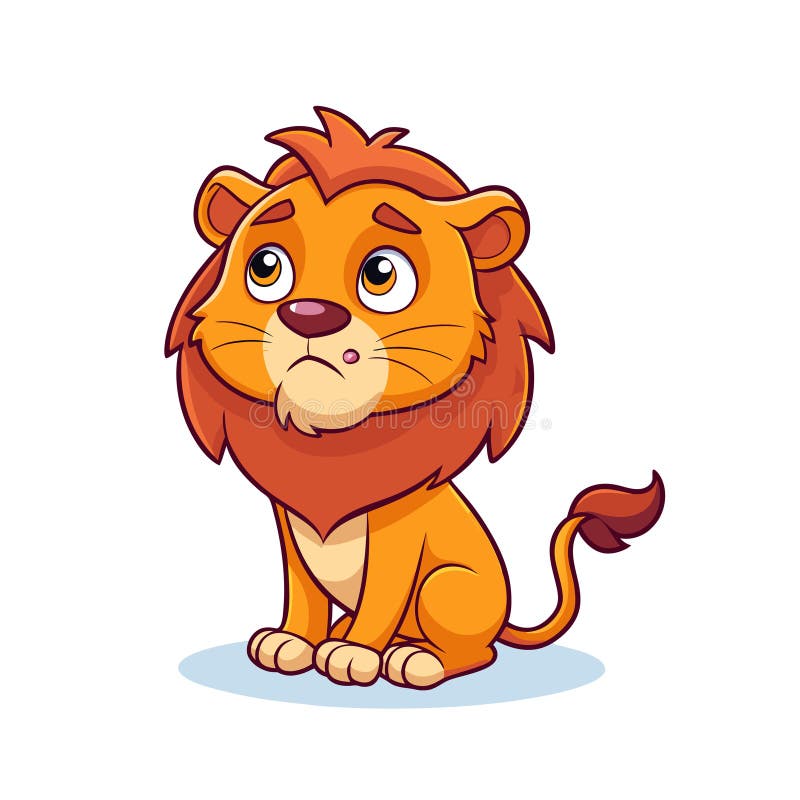 Cold Lion on the Hunt Vector Illustration Stock Photo - Illustration of ...