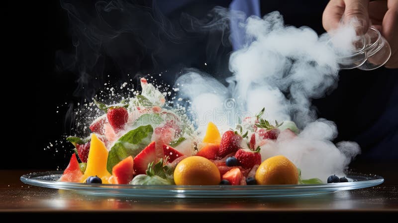 Cold liquid nitrogen stock illustration. Illustration of frost - 313841682