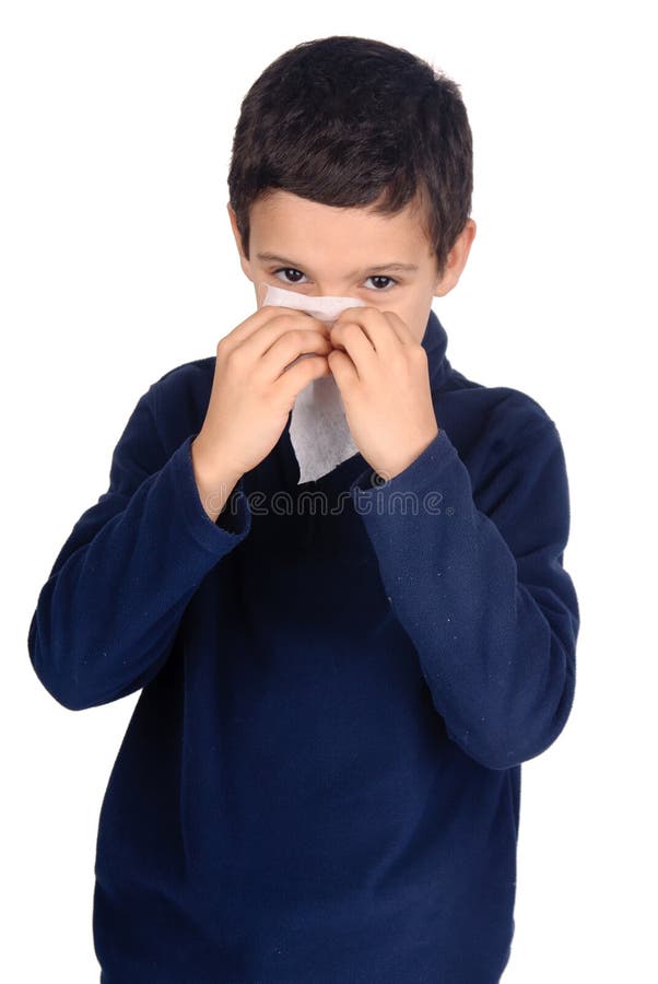 Cold stock photo. Image of expression, face, girl, hand - 31084600