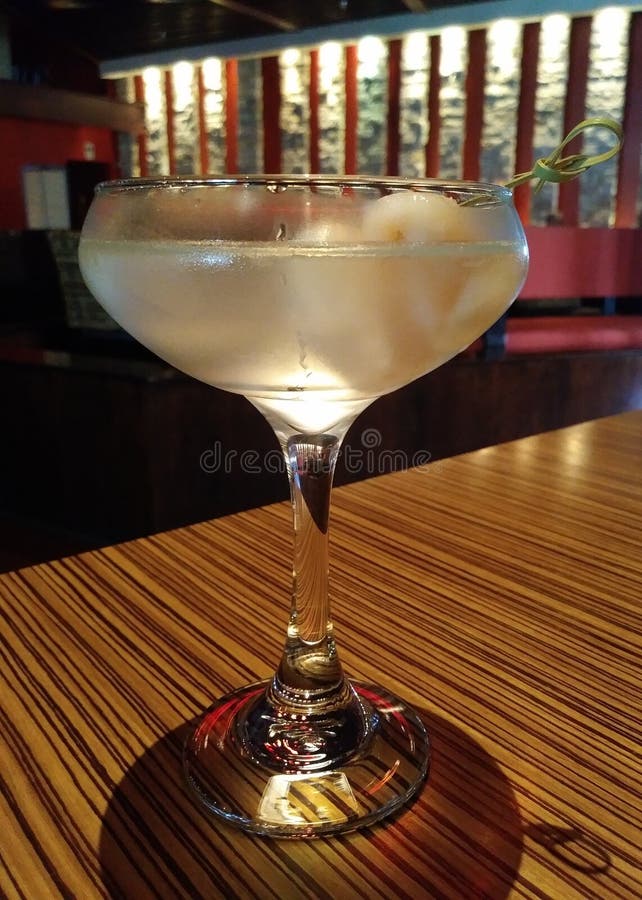 A Cold Lychee Martini stock photo. Image of japanese - 121338488