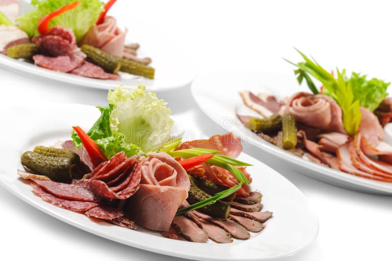 Cold Meat Dish stock photo. Image of beef, cream, isolated - 9731244