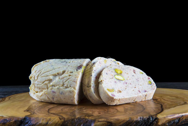 Cold Meat Made of Chicken and Pistachios Stock Image - Image of bacon ...