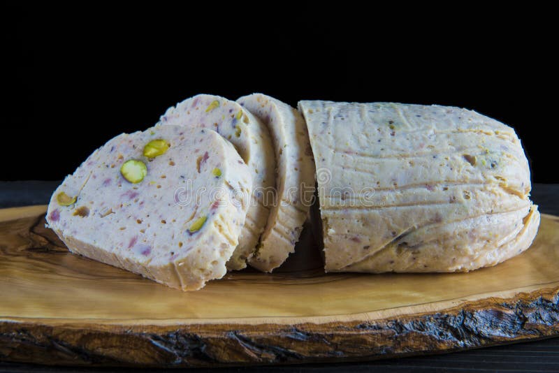Cold Meat Made of Chicken and Pistachios Stock Image - Image of nuts ...