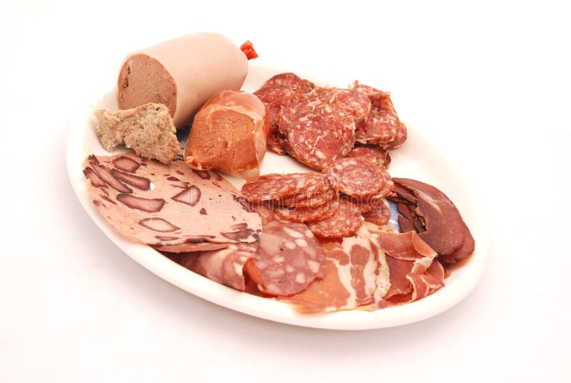German cold meat platter stock photo. Image of full, food - 4388990