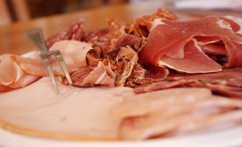German cold meat platter stock photo. Image of full, food - 4388990