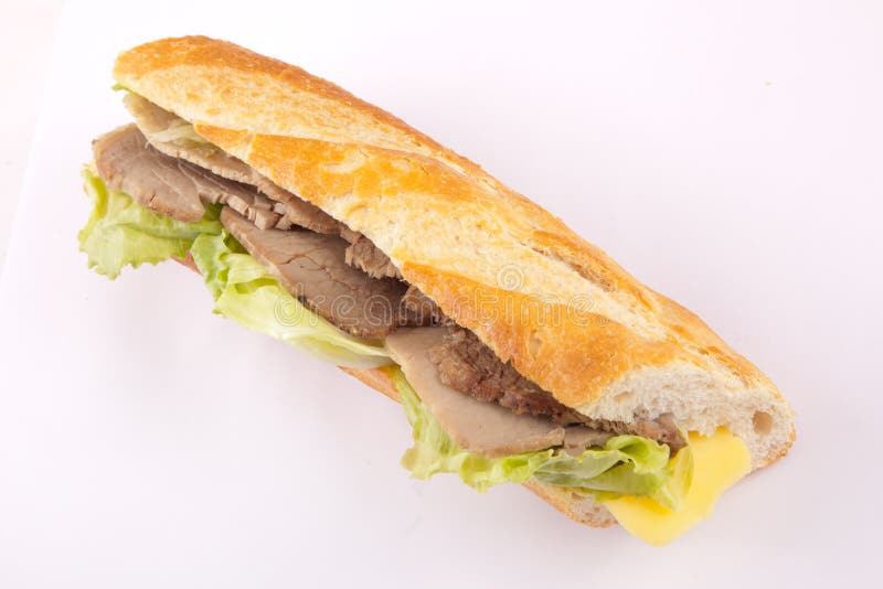 Cold meat Sandwich stock photo. Image of meats, bread - 41747612