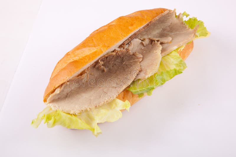 Cold meat Sandwich stock image. Image of fresh, picnic - 101394763