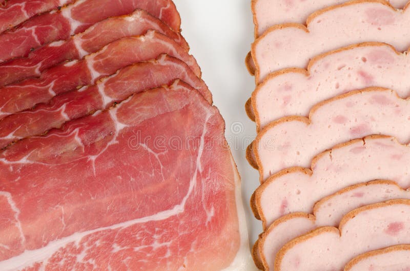 Cold meat stock image. Image of meat, serving, black - 40587705