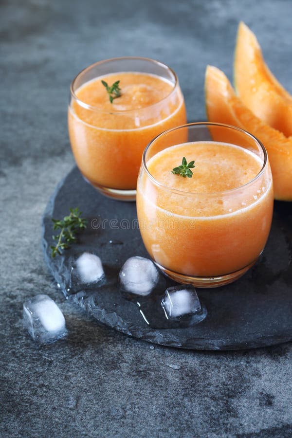 Cold melon soup stock photo. Image of restaurant, soup - 8819208