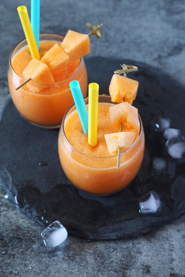 Cold melon soup stock photo. Image of restaurant, soup - 8819208