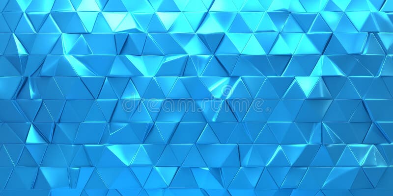 Cold Metallic Blue Background with a Triangular Block Structure. the ...