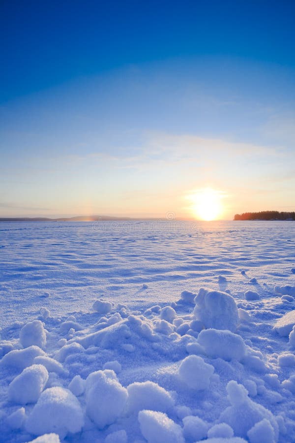 Cold Morning Warmed with the Rising Glow of the Sun through Thick ...