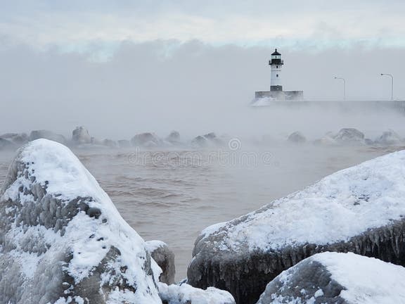 Cold Morning in Duluth Wisconsin Stock Image - Image of wisconsin ...