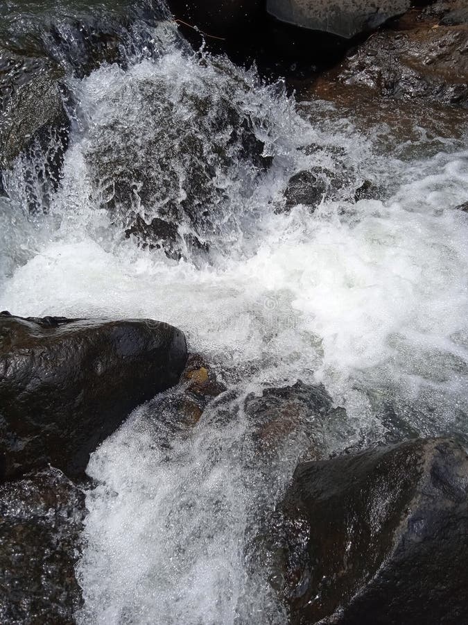 Cold mountain water stock photo. Image of winter, water - 377126622