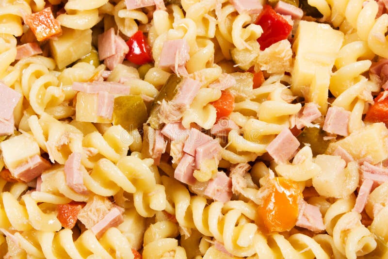 Cold pasta salad stock photo. Image of macaroni, olive - 44741234