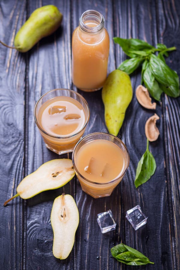 Cold pear drink stock photo. Image of ripe, life, object - 100259624