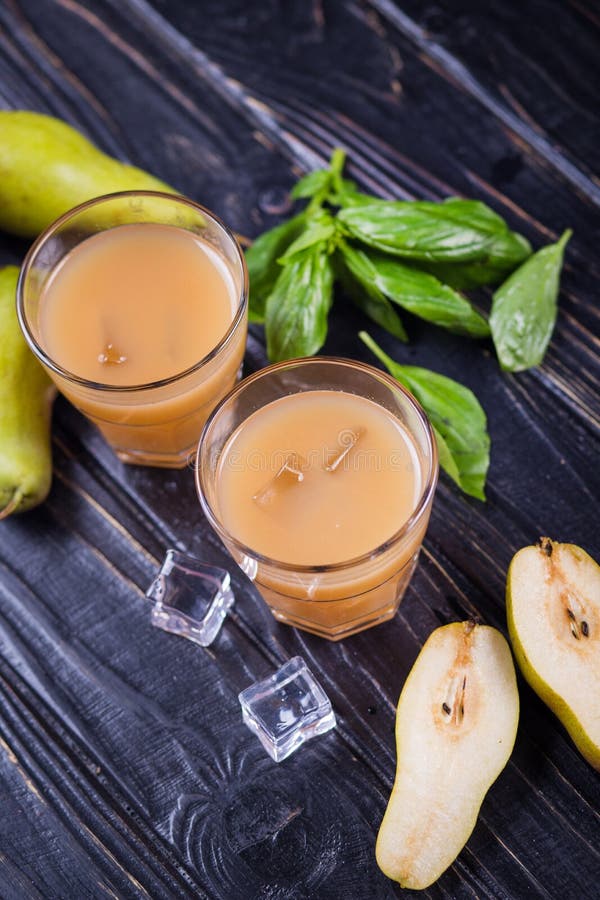 Cold pear drink stock photo. Image of object, sweet - 100259812