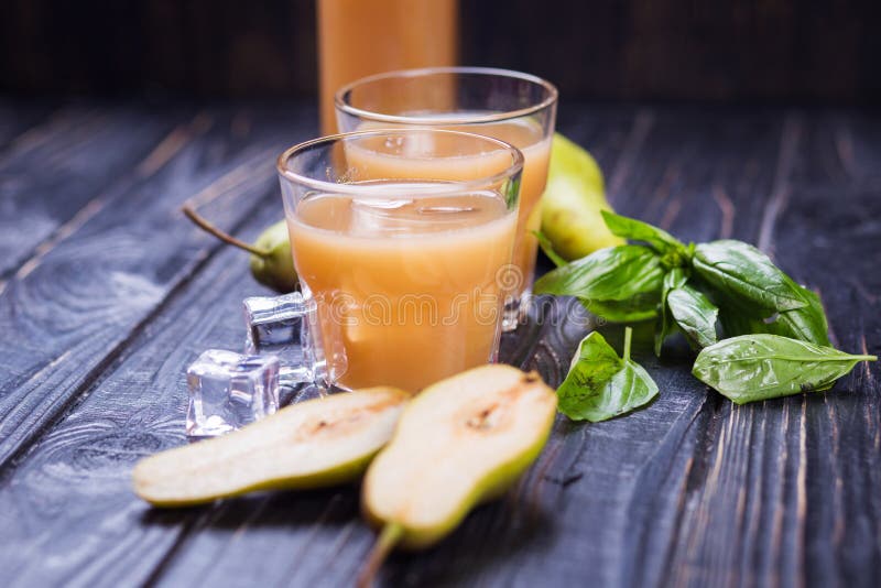 Cold pear drink stock photo. Image of pear, liquid, cocktail - 100259836