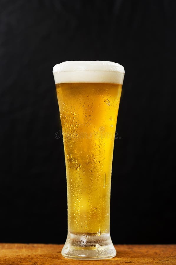 Cold pint of lager stock photo. Image of drink, bubble - 87545950
