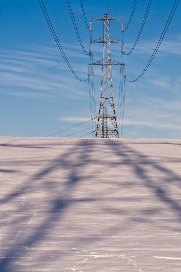 Cold Power stock photo. Image of herrington, shadow, pylon - 21634950