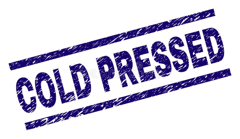 Grunge Textured COLD PRESSED Stamp Seal Stock Vector - Illustration of ...