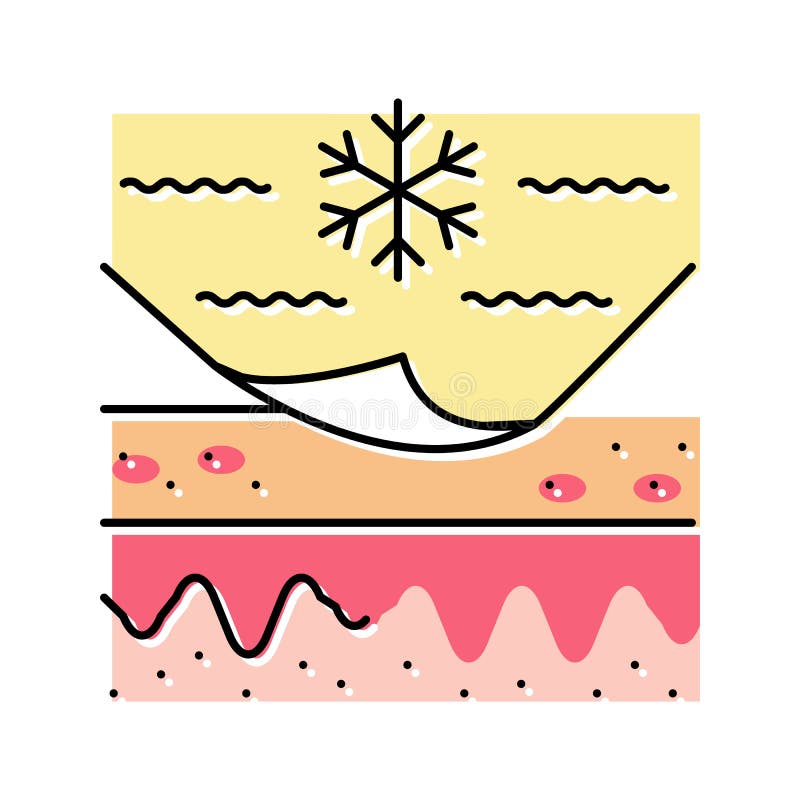 Cold Problem Skin Color Icon Vector Illustration Stock Vector ...