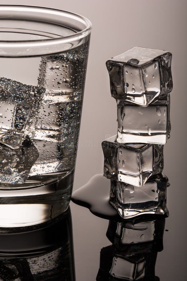 Cold pure water with ice stock image. Image of food, stylish - 71583005