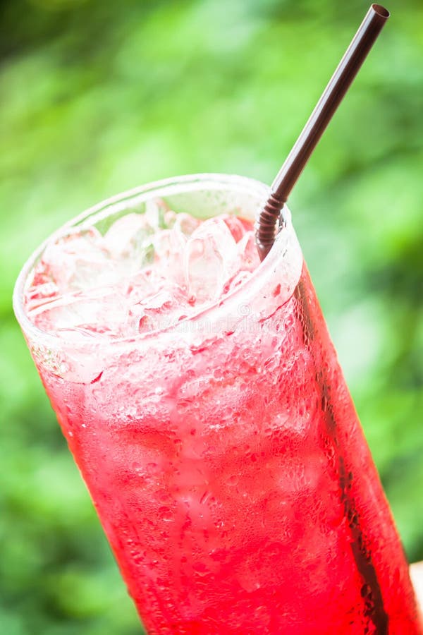 Red drink stock image. Image of cool, fruit, bokeh, cold - 31895027