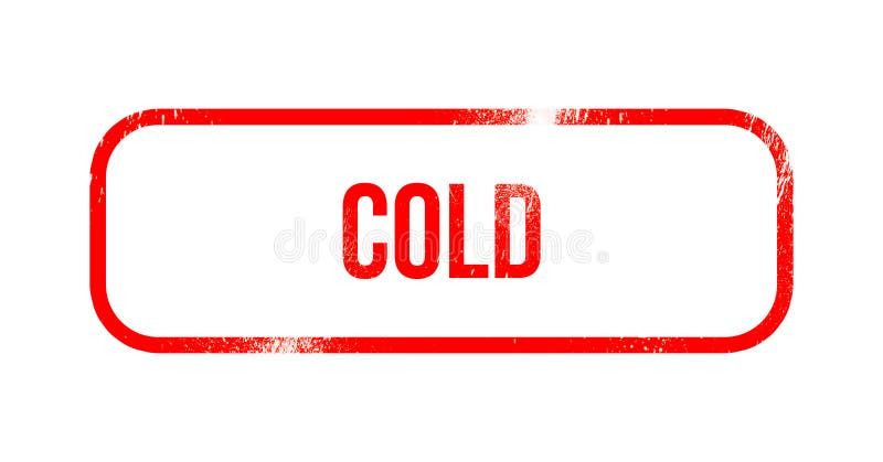 Cold - Red Grunge Rubber, Stamp Stock Illustration - Illustration of ...