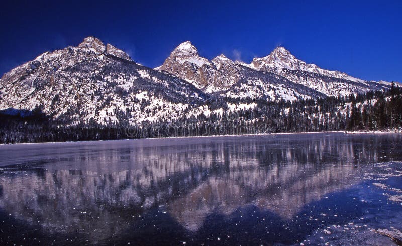 Cold Reflection stock image. Image of fishing, rock, snowboard - 7324663