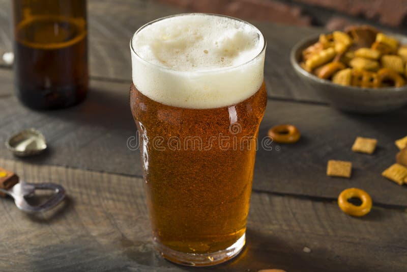 Cold Refreshing American Lager Crafter Beer Stock Image - Image of ...