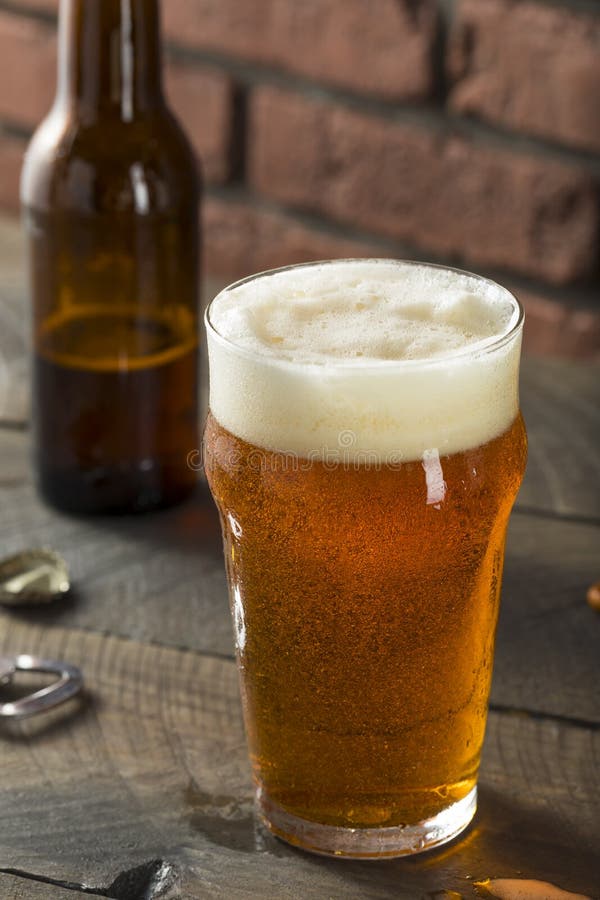 Cold Refreshing American Lager Crafter Beer Stock Image - Image of ...