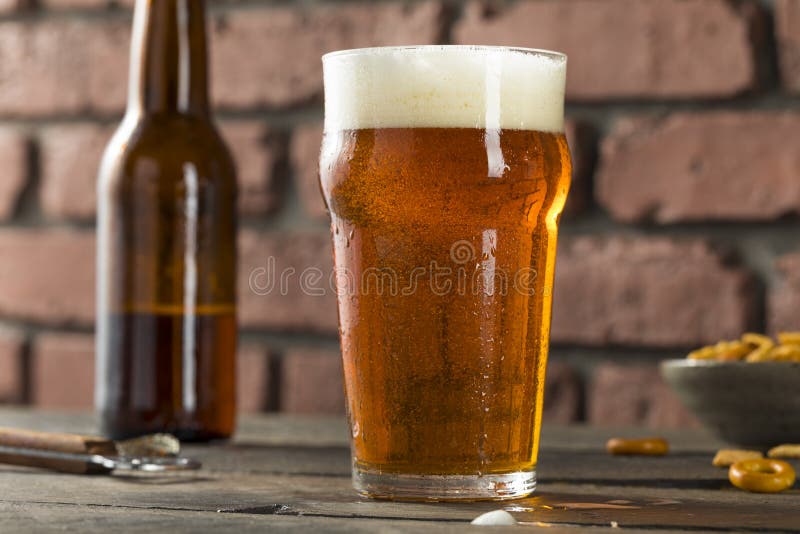 Cold Refreshing Lager Beer in a Pitcher Stock Image - Image of brewery ...