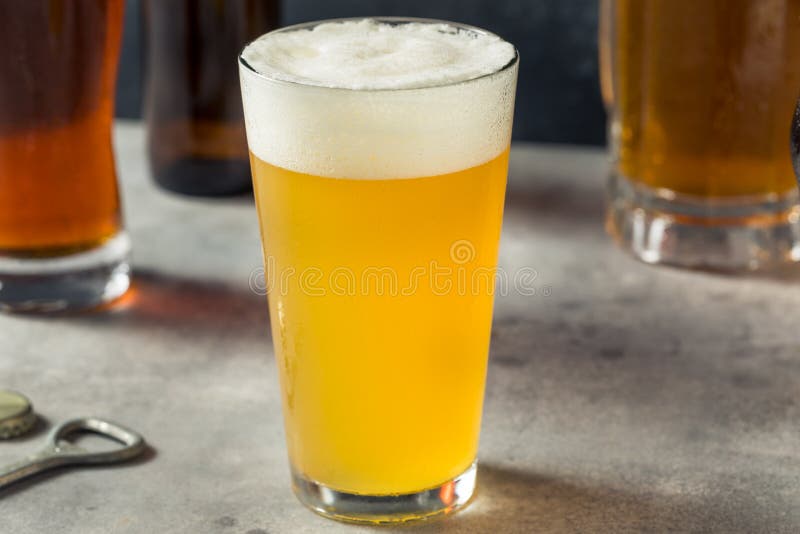Cold Refreshing Assorted Craft Beers Stock Photo - Image of frosty ...
