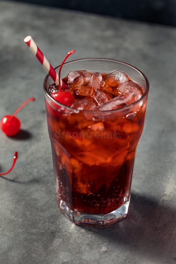Cold Refreshing Cherry Cola Stock Image - Image of food, beverage ...