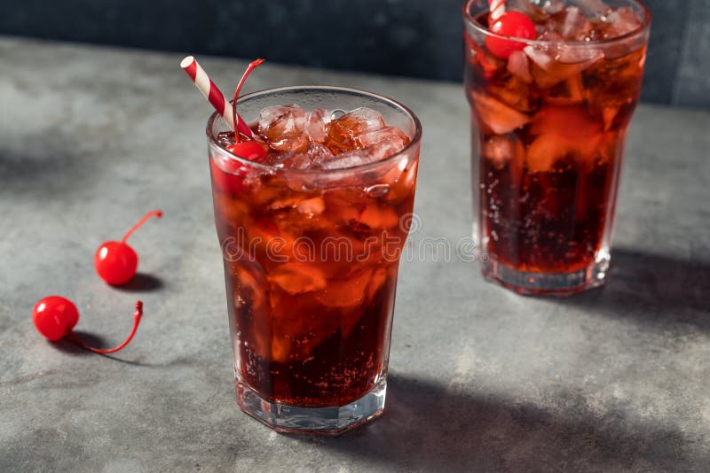 Cold Refreshing Cherry Cola Stock Photo - Image of drink, liquor: 230359812