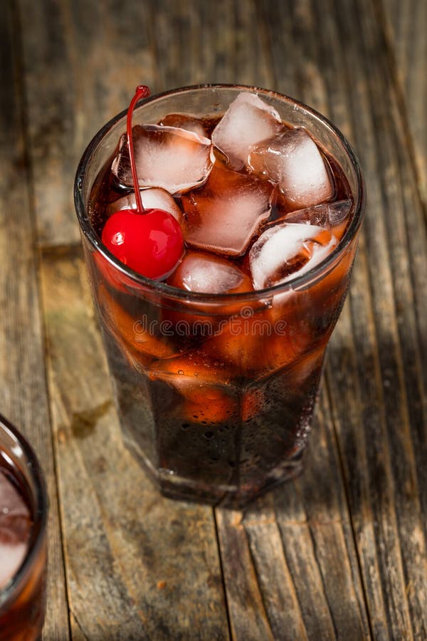 Cold Refreshing Cherry Cola Stock Photo - Image of refreshing, cold ...