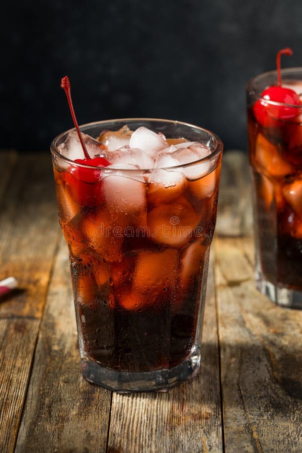 Cold Refreshing Cherry Cola Stock Photo - Image of refreshing, drink ...