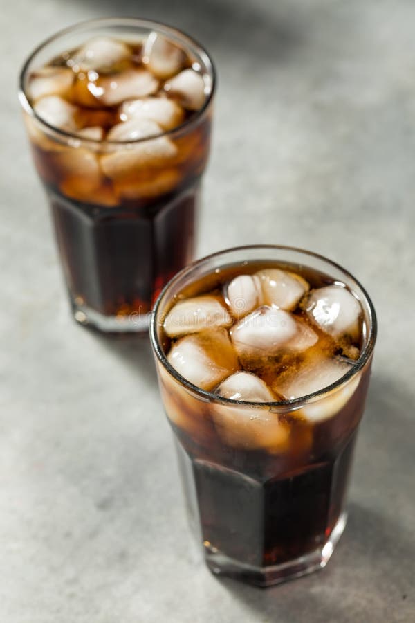 Cold Refreshing Dark Brown Cola Stock Image - Image of soda, drink ...