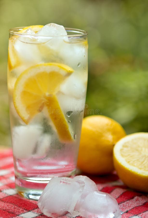 Cold refreshing drink stock image. Image of green, leaf - 79913985